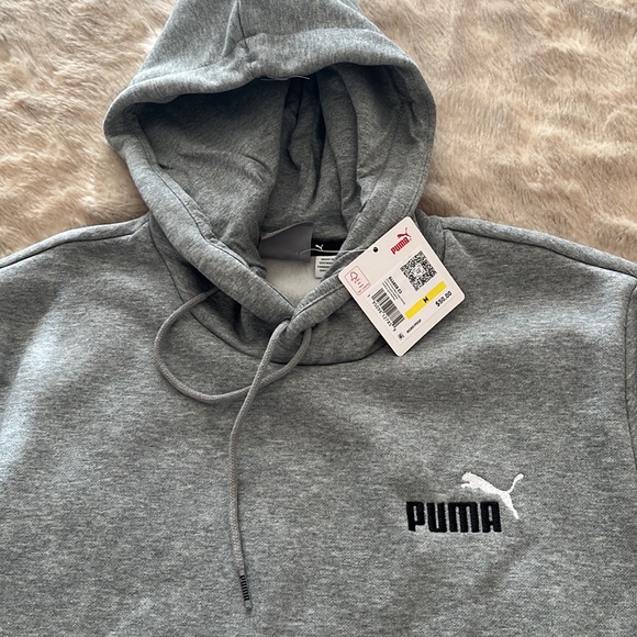 Puma | Shirts | Puma Logo Hoodie | Poshmark